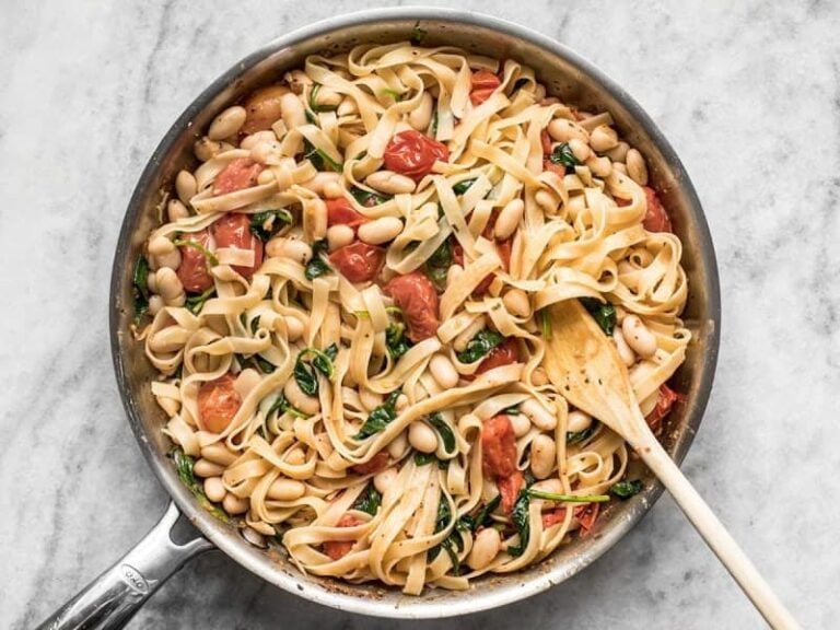 Easy Tuscan White Bean Pasta Recipe - Budget Bytes