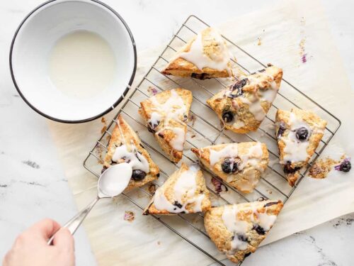 Homemade Lemon Blueberry Scones - Budget Bytes