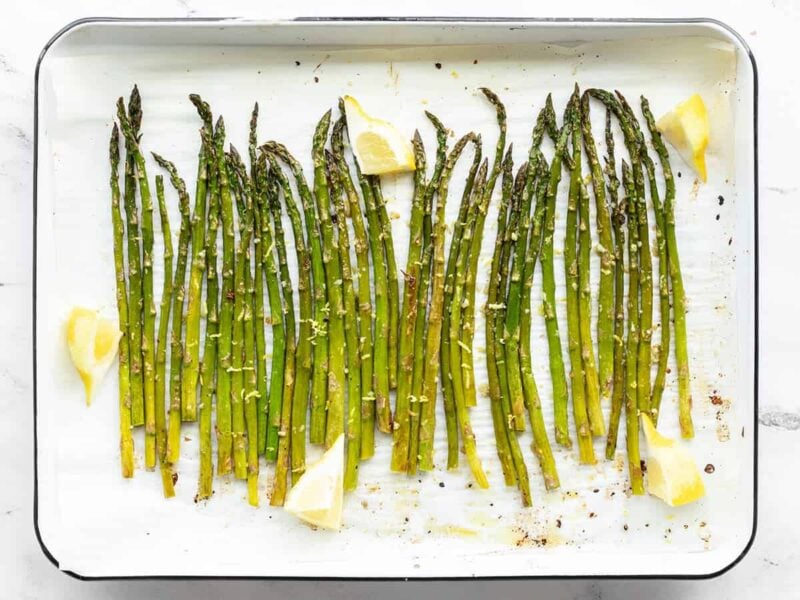 Lemon Garlic Roasted Asparagus - Budget Bytes
