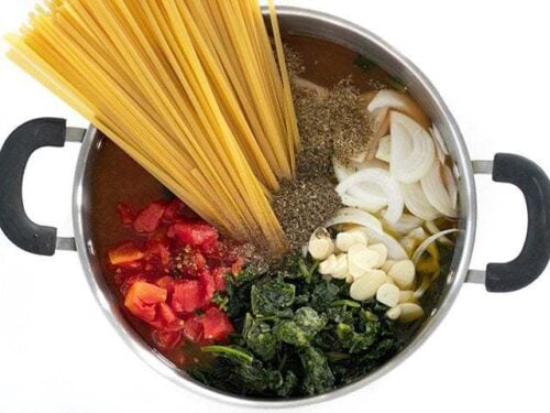 Tomato Spinach One Pot Pasta - Budget Bytes