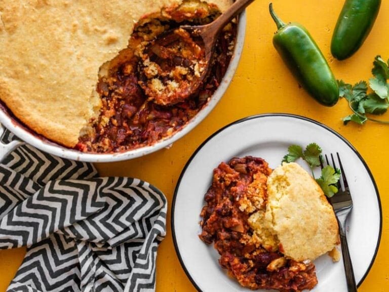 Chili Cornbread Skillet - Budget Bytes