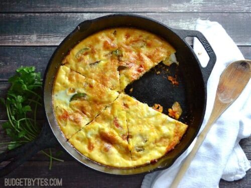 Zucchini and Corn Frittata - Budget Bytes