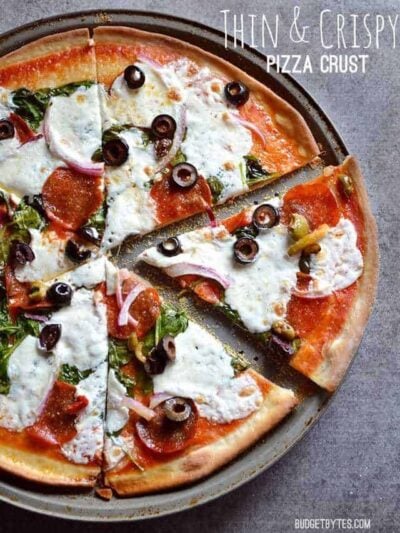 30-Minute Thin and Crispy Pizza Crust - Budget Bytes