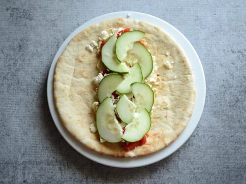Roasted Red Pepper Hummus Wrap - Budget Bytes