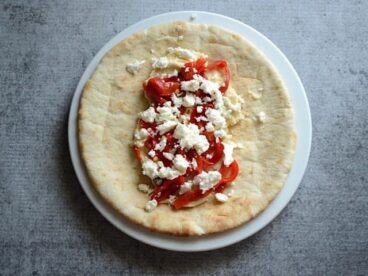 Roasted Red Pepper Hummus Wrap - Budget Bytes