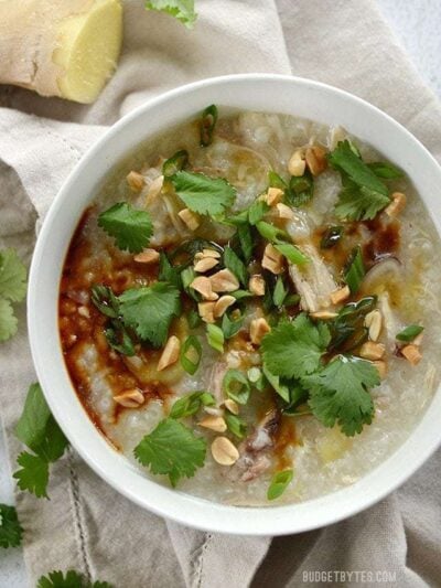 Instant Pot Congee (Rice Porridge) - Budget Bytes