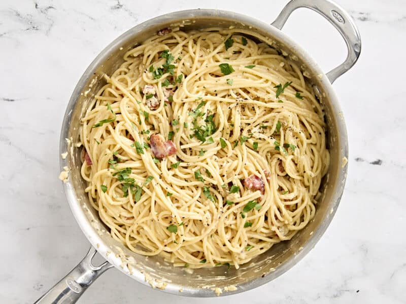Easy Spaghetti Carbonara - Budget Bytes