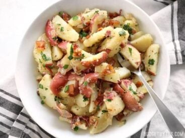 Warm German Potato Salad with Bacon Recipe (with Bacon!) - Budget Bytes