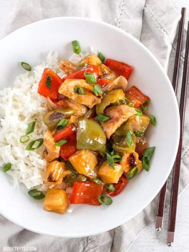 Sheet Pan Sweet and Sour Chicken - Budget Bytes