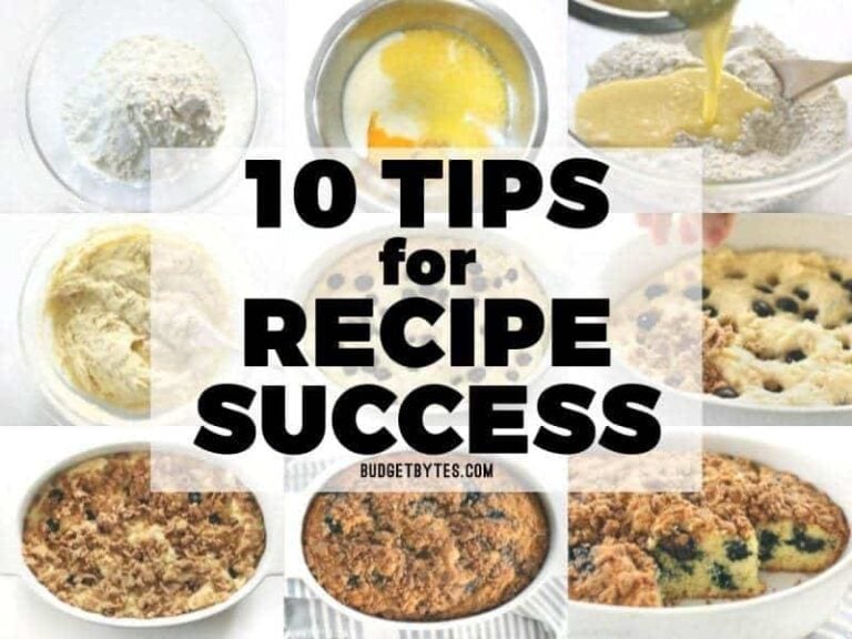 10 Tips for Recipe Success - Budget Bytes