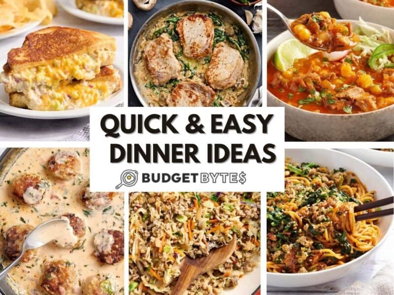 Quick & Easy Dinner Ideas - Budget Bytes