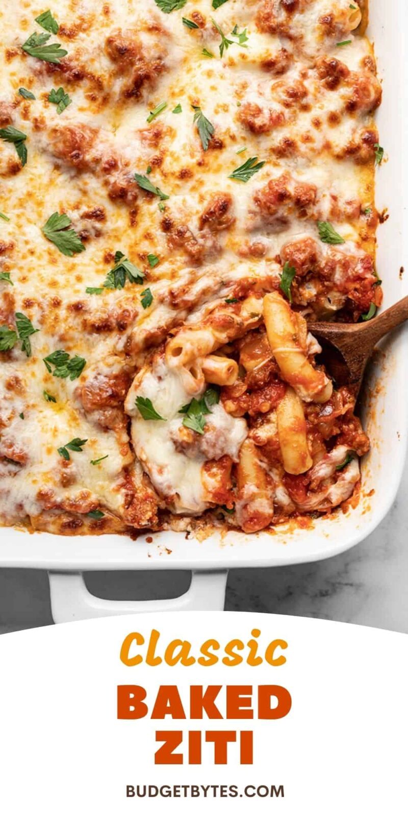 Classic Baked Ziti Recipe Budget Bytes Classic Baked Ziti Recipe Budget Bytes