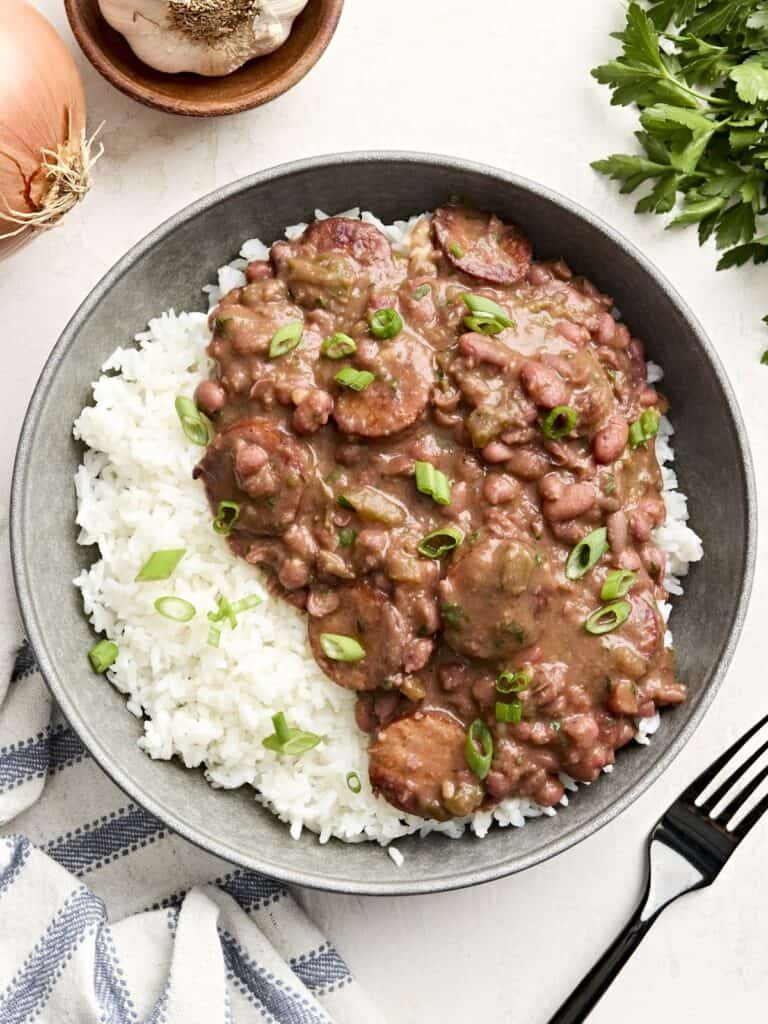 Louisiana Style Red Beans and Rice Recipe - Yesondl.com