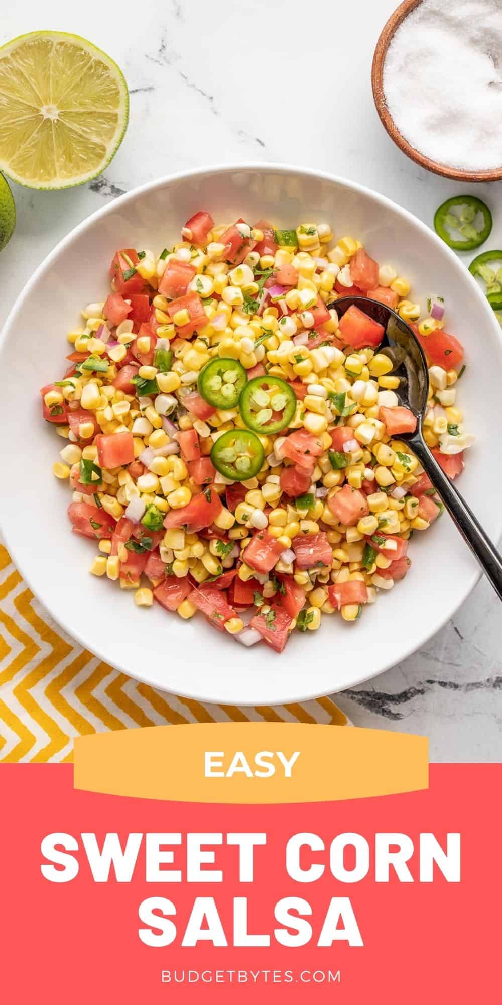 Salsa au maïs sucré