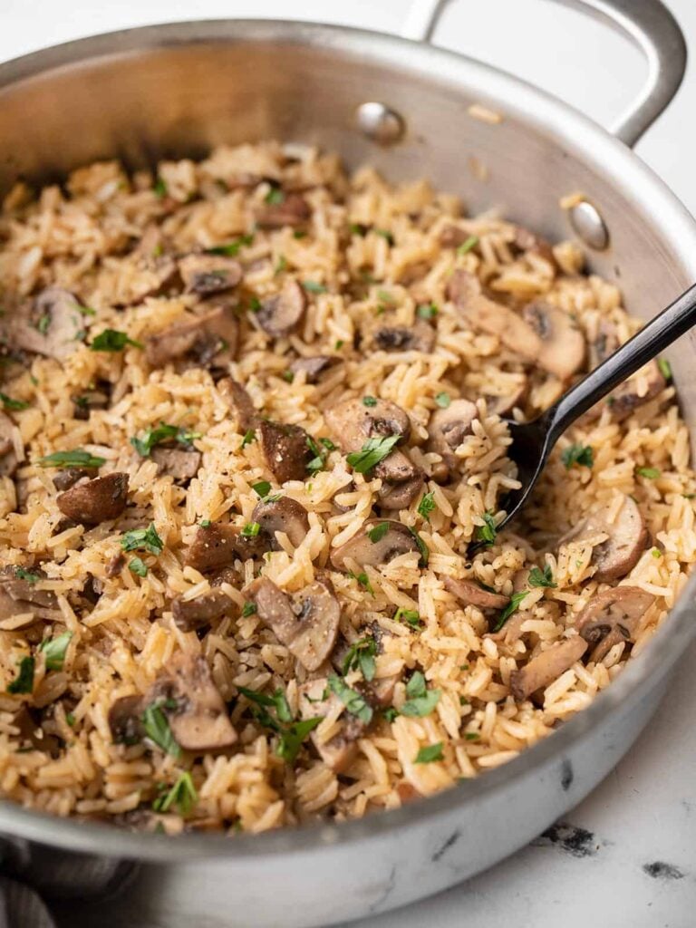 Mushroom Rice Recipe (Simple and Flavorful!) - Budget Bytes