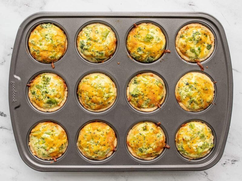 Mini Broccoli Cheddar Quiches - Budget Bytes