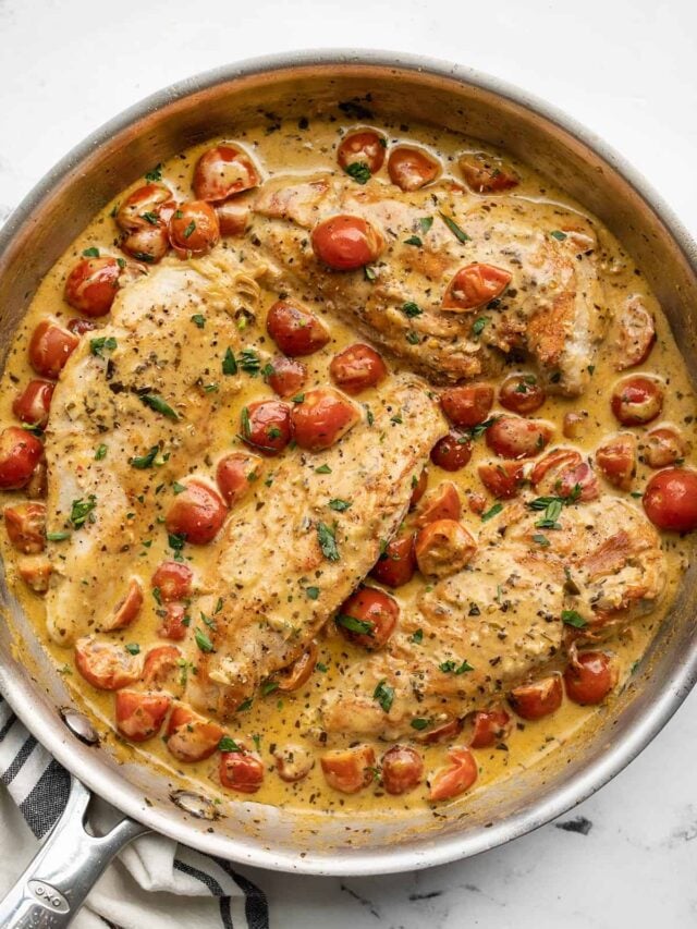 Creamy Pesto Chicken Budget Bytes