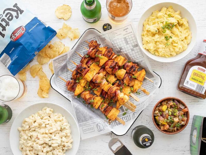 BBQ Chicken Kebabs - Budget Bytes