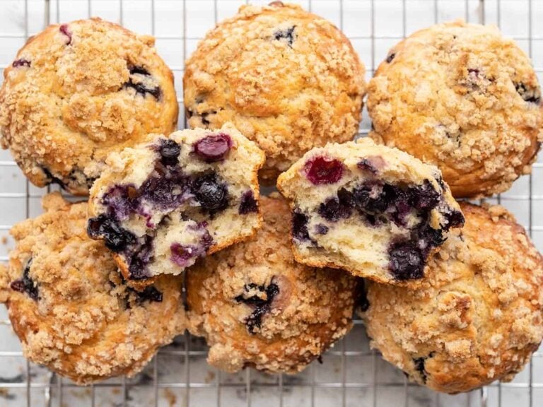Homemade Blueberry Muffins from scratch - Budget Bytes