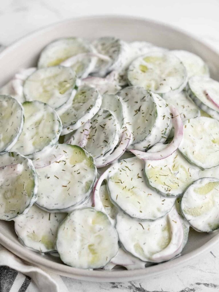 Creamy Cucumber Salad - Budget Bytes