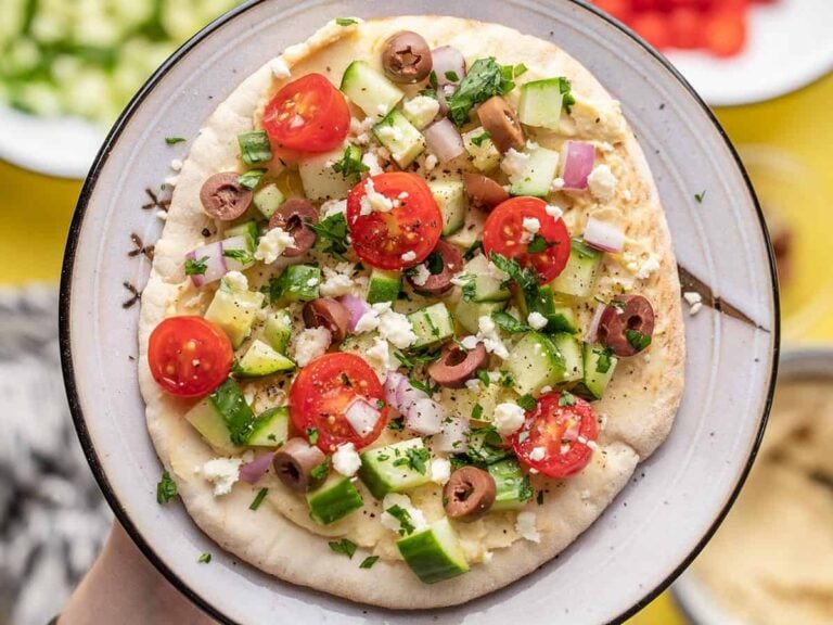 Loaded Hummus Pitas - Budget Bytes