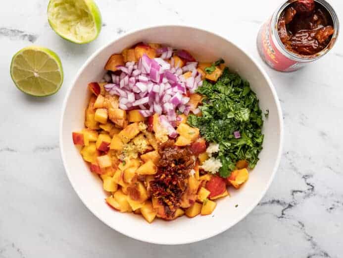 Chipotle Peach Salsa - Budget Bytes
