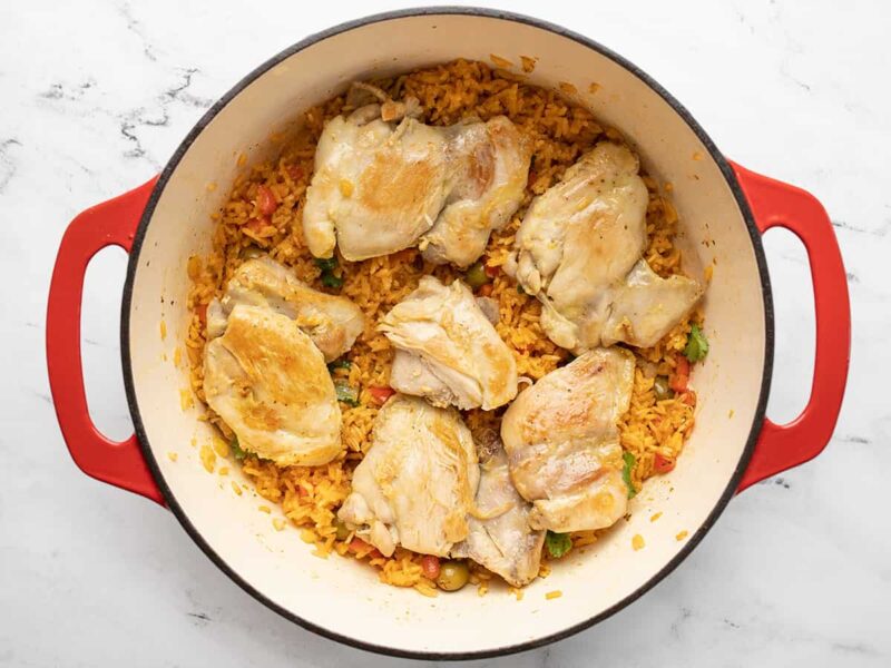 Arroz Con Pollo (Puerto Rican Chicken and Rice) - Budget Bytes