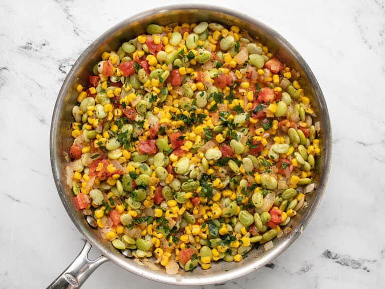 Succotash (Stewed Corn and Beans) - Budget Bytes