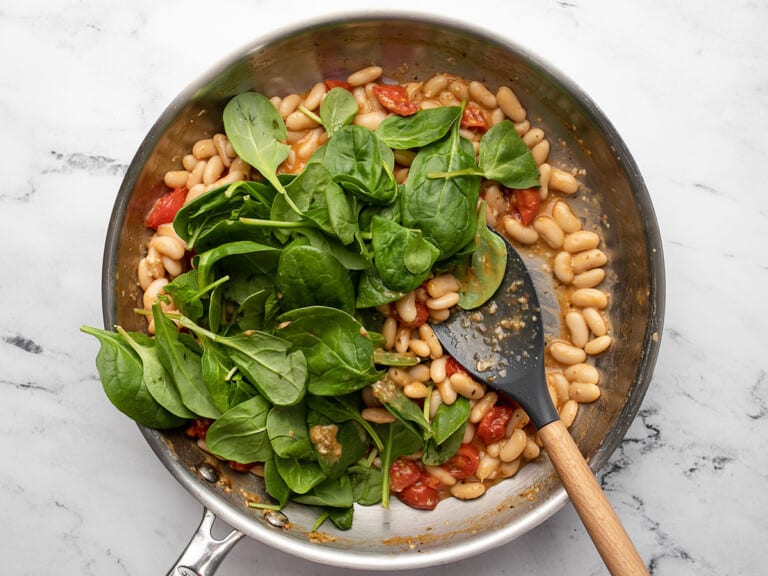 Saucy White Beans with Spinach - Budget Bytes
