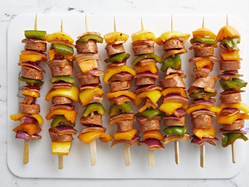 Sausage Kebabs (Summertime Classics) - Budget Bytes