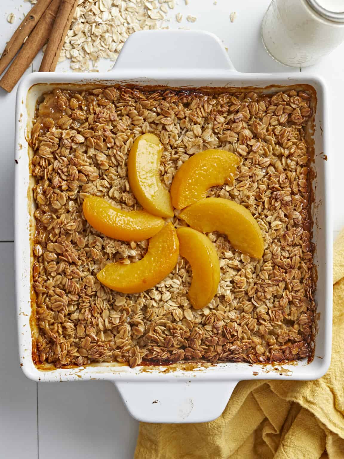 Peach Baked Oatmeal - Budget Bytes