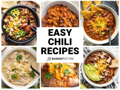 Easy Chili Recipes - Budget Bytes
