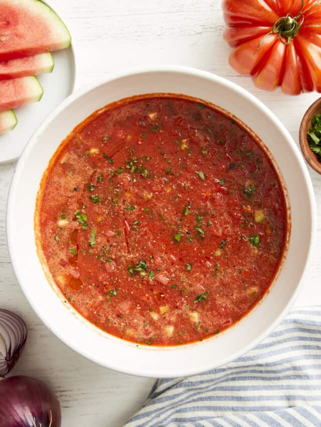 Watermelon Gazpacho - Budget Bytes