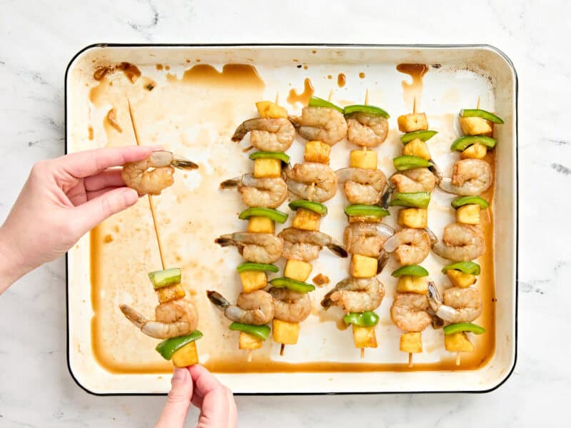 Grilled Pineapple Shrimp Skewers - Budget Bytes