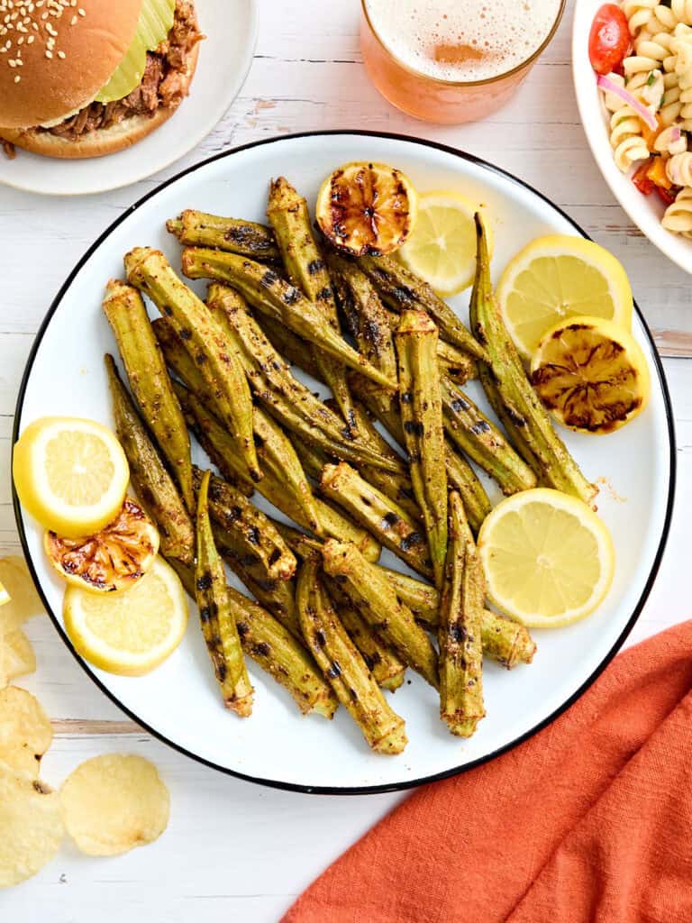 Grilled Okra - Budget Bytes