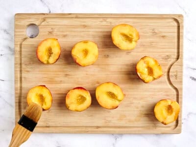 Grilled Peaches and Cream - Budget Bytes