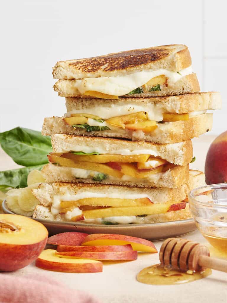 Honey Peach Grilled Cheese - Budget Bytes
