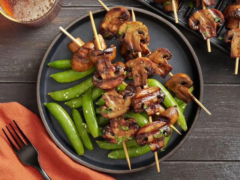 Smoky Grilled Mushroom Kebabs - Budget Bytes