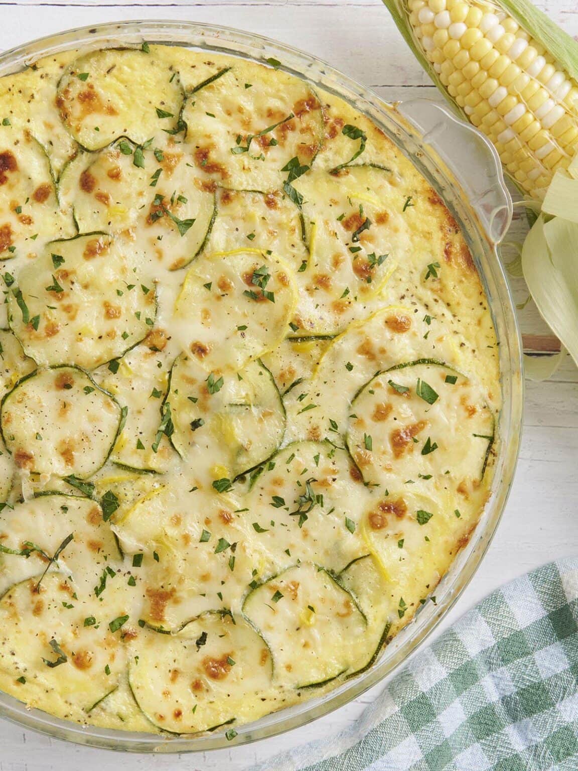 Sweet Corn and Zucchini Pie - Budget Bytes