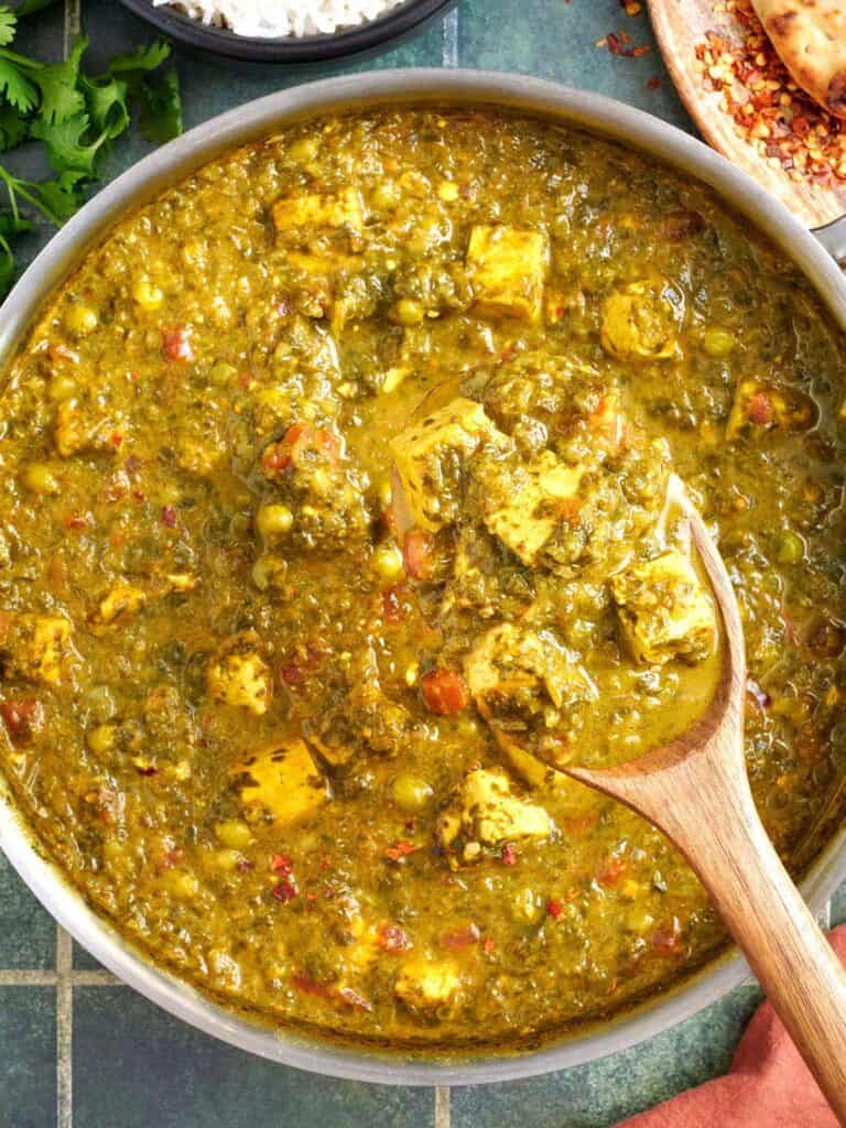 Tofu, Spinach, and Green Pea Curry - Budget Bytes