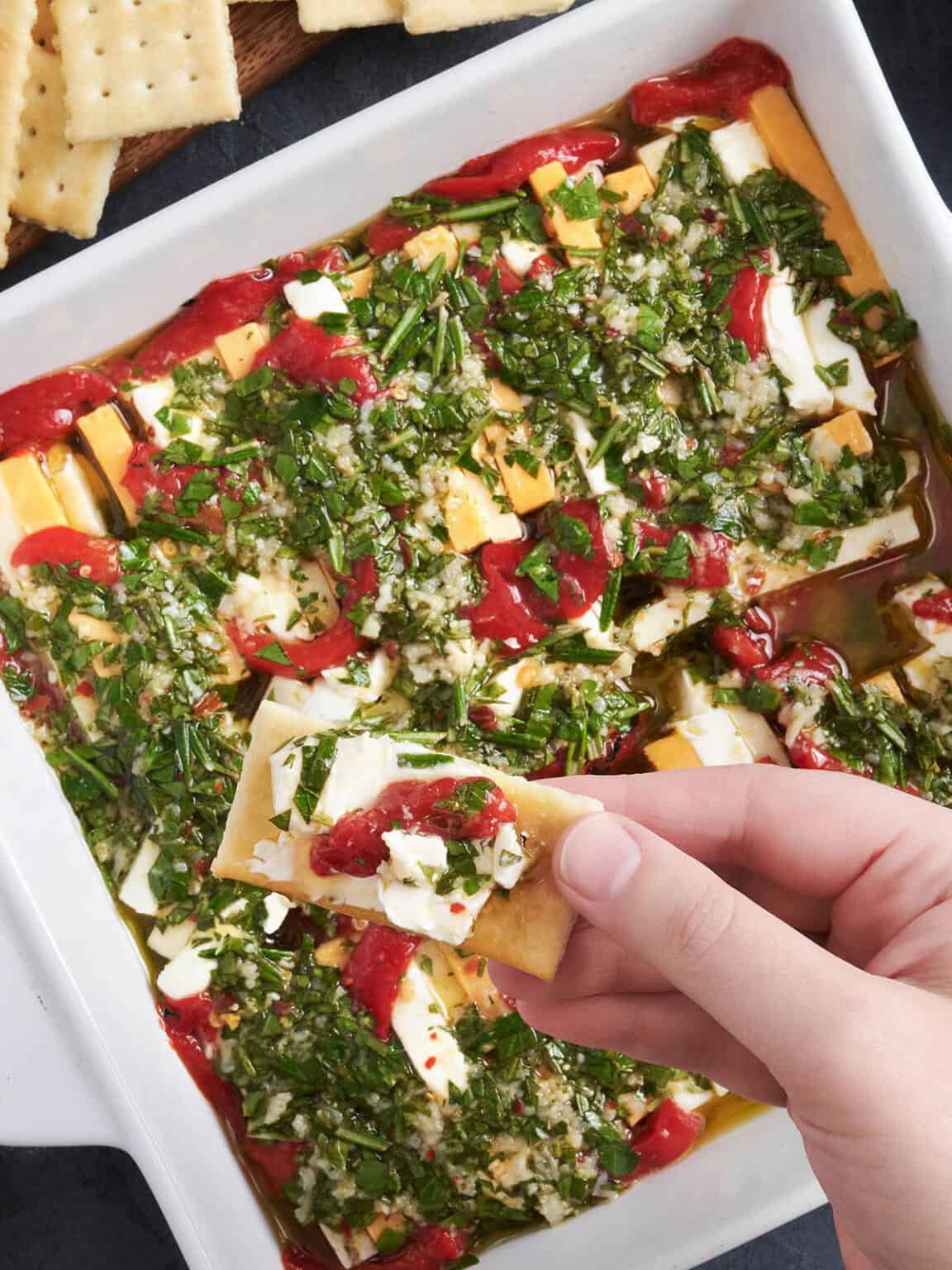 Marinated Cheese - Budget Bytes